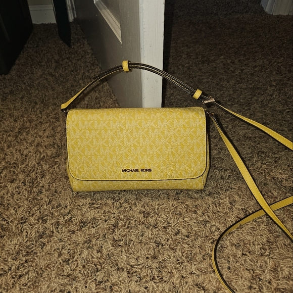 Michael Kors | Bags | Michael Kors Yellow Crossbody Bag | Poshmark
